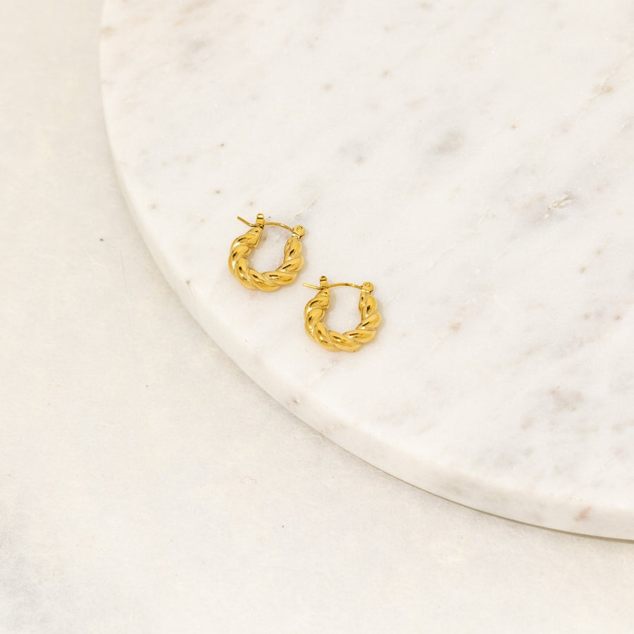 Twist Hoop Earrings | DORADO