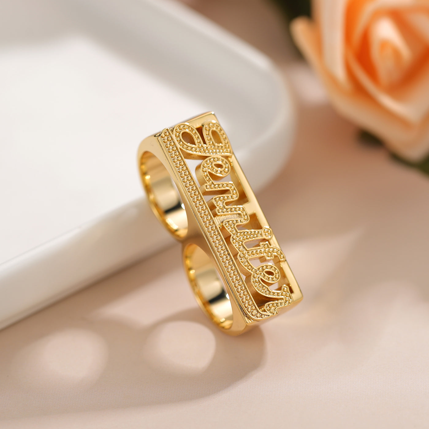 Two Finger Name Ring | DORADO